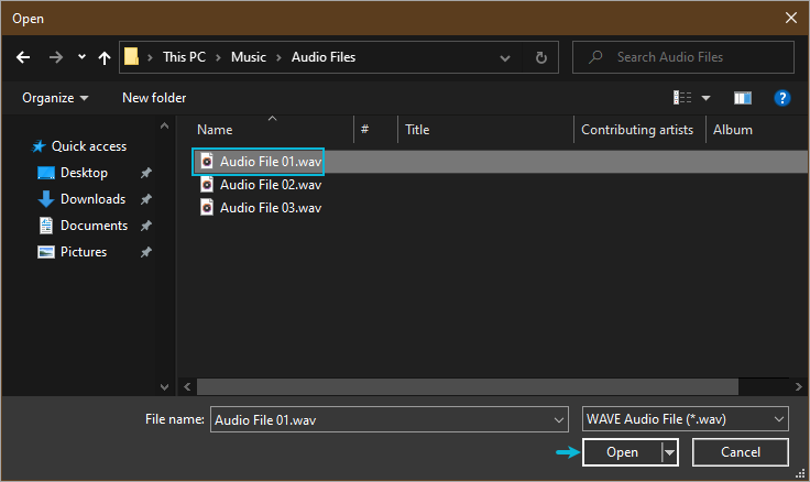 Upload and Select Audio Prompts